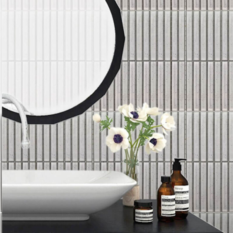 3D Backsplash Interior Crystal Glazed Finger Modern Wall Kitchen Strip ...