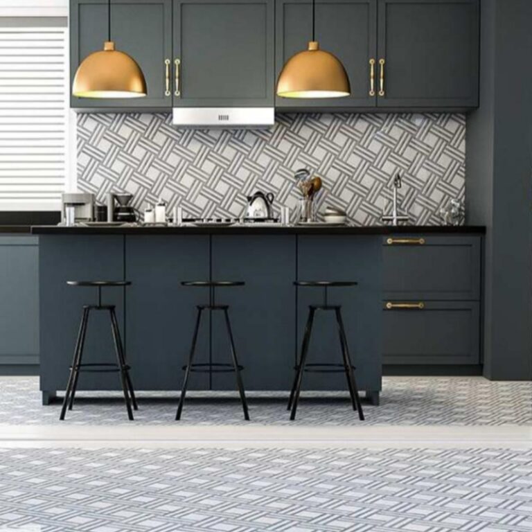 Carrara white and black Mosaic pattern natural marble Mosaic luxury ...