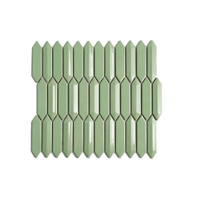 Elongated 3D Hexagon Mosaic Tiles with Glossy Glaze For Bathroom ...