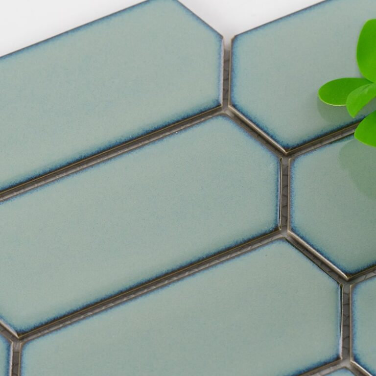 Customized Hexagon Shape Tile Glazed Beautiful Pattern Decoration ...