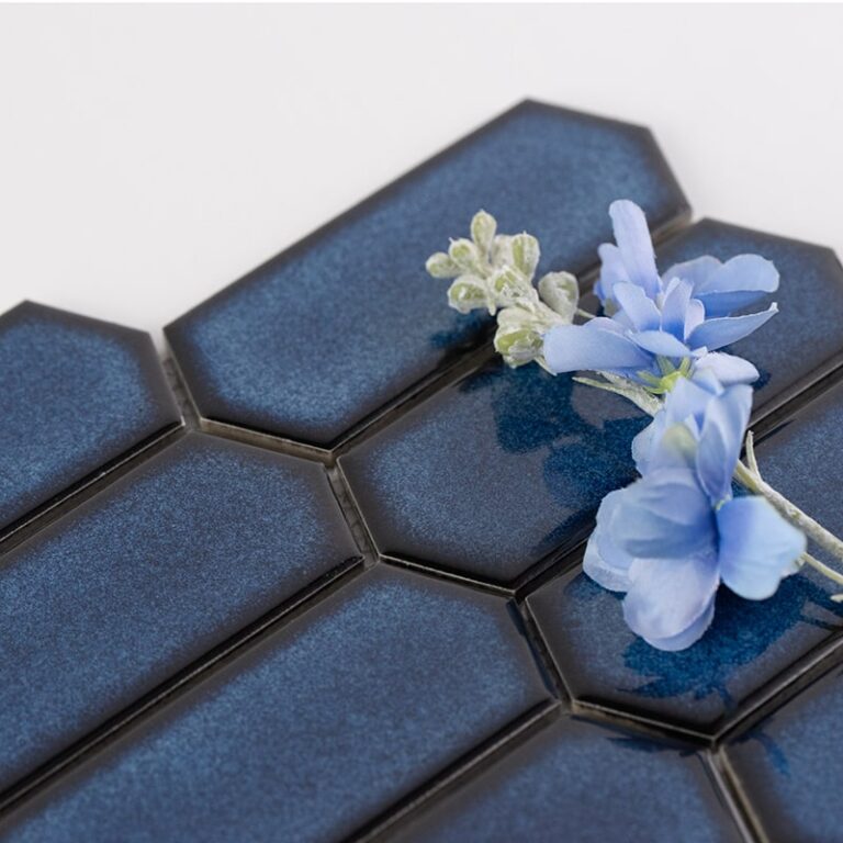Customized Hexagon Shape Tile Glazed Beautiful Pattern Decoration ...