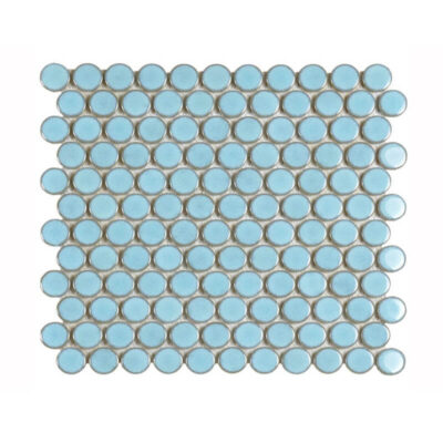 Big penny round shape ceramic mosaic tile kitchen restaurant bathroom ...