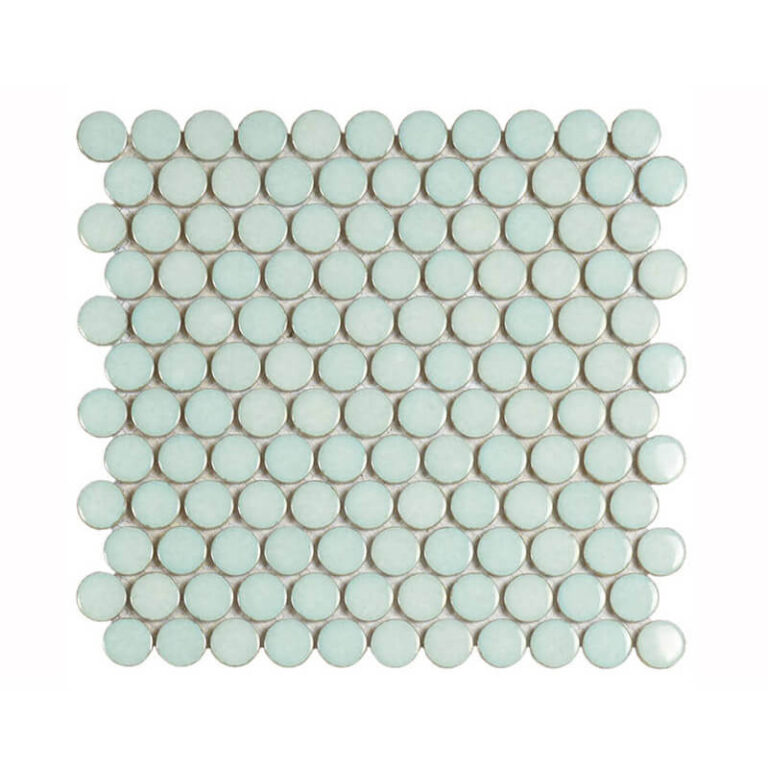 Big penny round shape ceramic mosaic tile kitchen restaurant bathroom ...