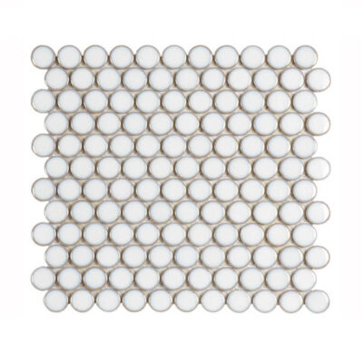 Big penny round shape ceramic mosaic tile kitchen restaurant bathroom ...