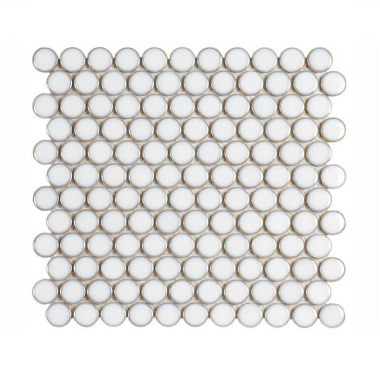 Big penny round shape ceramic mosaic tile kitchen restaurant bathroom ...